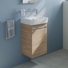 Geberit Renova Plan Handwaschbecken, evineo ineo5 evo Unterschrank B: 45 cm, 1 T&uuml;r, mit Griffmulde,, 501626008+BE0982OA,