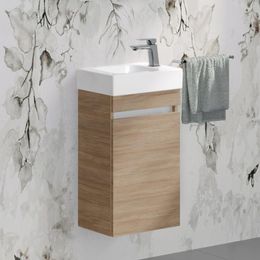 Geberit iCon Handwaschbecken, evineo ineo5 evo Unterschrank B: 38 cm, 1 T&uuml;r, mit Griffmulde,, 124736000+BE0973OA,