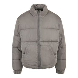 Winterjacke Urban Classics "Urban Classics Herren Cropped Down Jacket", Herren, Gr. L, asphalt, 100% Polyester, unifarben, normal, Rundhals, Jacken Winterjacke