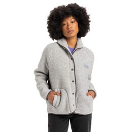Funktionsjacke Quiksilver "Sherpa Heather", Damen, Gr. XS, grau (light grau heather), Obermaterial: 100% Microfaser;, Jacken Funktionsjacke