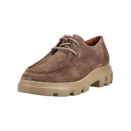 Bootsschuh Paul Green "Paul Green Halbschuhe Veloursleder", Damen, Gr. 37, braun, Veloursleder, Schuhe Bootsschuh