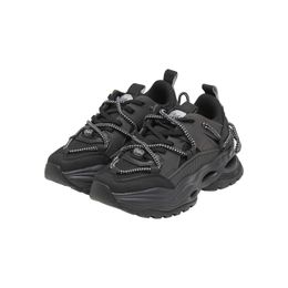 Trainingsschuh Buffalo "Buffalo Damen Buffalo Triplet Lace Sneaker Low", Damen, Gr. 38, schwarz, Schuhe