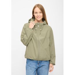 Funktionsjacke Derbe "Packby", Damen, Gr. 34, tea, Obermaterial: 100% Polyester; Futter: 100% Polyester, normal, Raglan&auml;rmel B&uuml;ndchen, Jacken Funktionsjacke, Faltbare Jacke, wasserabweisend, winndicht