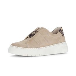 Sneaker Gabor "Sneaker low", Herren, Gr. 44, beige, Schuhe Sneaker