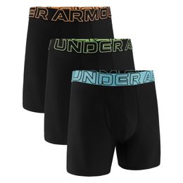 Under Armour UA PERFORMANCE TECH - SOLID 6 IN 3PK Herren Boxershort