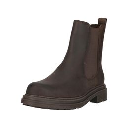 Stiefel Clarks "Orinoco3 Top", Damen, Gr. 36, braun, Leder, Schuhe Stiefel, mit elastischen Eins&auml;tzen an den Seiten