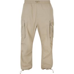 Cargohose Karl Kani "Karl Kani Herren", Damen, Gr. L, US-Gr&ouml;&szlig;en, sand, 98% Baumwolle, 2% Elasthan, unifarben, loose fit, Hosen Cargohose
