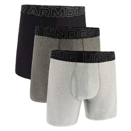 Under Armour UA PERFORMANCE TECH - SOLID 6 IN 3PK Herren Boxershort