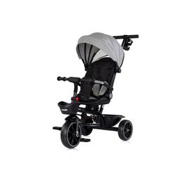 Chipolino Tricycle Max Sport 2 in 1, Dreirad, Becherhalter, Sitz umkehrbar, Korb grau schwarz