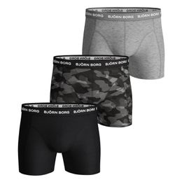 Bj&ouml;rn Borg Cotton Stretch Boxer Trunks 3P Herren Boxershort