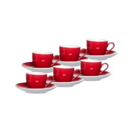 Ritzenhoff & Breker Ritzenhoff & Breker Espressotassen und -untertassen Doppio 80 ml 6er Set