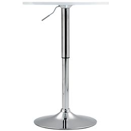 CLP Stehtisch Lamoni h&ouml;henverstellbar drehbar mit Metallgestell I Bistrotisch f&uuml;r Bar & Events I Tischplatte &Oslash; 60 cm I Ideal mit Hussen & Deko