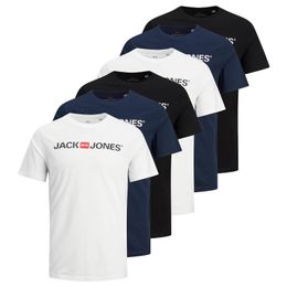 Jack & Jones JJECORP LOGO TEE CREW NECK 6PK Herren T-Shirt