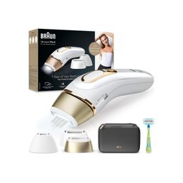 Braun IPL Silk-expert Pro 5, PL5243, dauerhaft sichtbare Haarentfernung wei&szlig;/gold