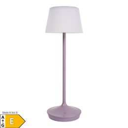 N&auml;ve N&auml;ve LED / CCT Solar-/ Akkutischleuchte "EMMI" H: 38cm grau/brombeer
