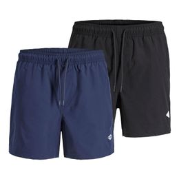 Jack & Jones JPSTMAUI TROPIC SOLID SWIM SHORTS MP 2P Herren Badeshorts