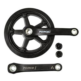 Amar Force 1 Kurbelgarnitur Fahrrad Kettenblatt 46 Z&auml;hne Fahrradkurbel 170 mm Kettenradgarnitur einfach Aluminium