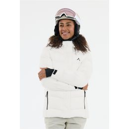 Skijacke WHISTLER "Cheno", Damen, Gr. 42, wei&szlig;, 100% Polyester, unifarben, normal, ohne Ausschnitt, Jacken Skijacke, wasserdicht und atmungsaktiv