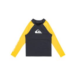 Shirttop Quiksilver "Everyday", Jungen, Gr. 3(91-100cm), blau (schwarz navy, solar power), Obermaterial:84% Microfaser, 16% Elasthan;, Tops Shirttop
