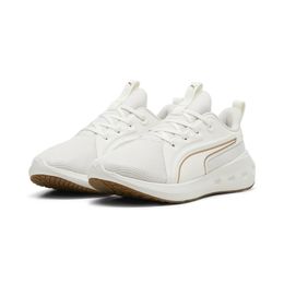 Laufschuh Puma "SOFTRIDE Carson Laufschuhe Erwachsene", Damen, Gr. 36, warm wei&szlig; gold, Obermaterial: Textil, Synthetik. Futter: Textil. Innensohle: Textil. Laufsohle: Gummi, Schuhe Laufschuh