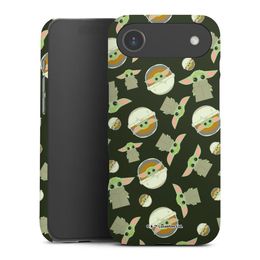 DeinDesign iPhone Air Handy Premium Case Smartphone Handyh&uuml;lle Schutzh&uuml;lle gl&auml;nzend Official Licensed Product Star Wars Muster Baby Yoda Premium Case