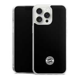 DeinDesign iPhone 15 Pro Max Handy Silikon H&uuml;lle Case transparent Handyh&uuml;lle Official Licensed Product Fcb Fc Bayern M&uuml;nchen Silikon Case