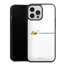 DeinDesign iPhone 13 Pro Max Handy Premium Silikon H&uuml;lle Handyh&uuml;lle schwarz Case Peanuts Official Licensed Product Children Silikon Premium Case