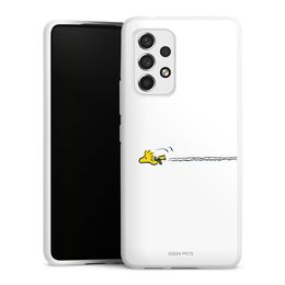 DeinDesign Galaxy A53 5G Handy Silikon H&uuml;lle Case wei&szlig; Handyh&uuml;lle Peanuts Children Official Licensed Product Silikon Case