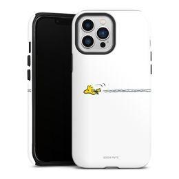 DeinDesign iPhone 13 Pro Max Handy Panzer Handyh&uuml;lle robuste Outdoor H&uuml;lle Schutzh&uuml;lle gl&auml;nzend Peanuts Official Licensed Product Children Tough Case