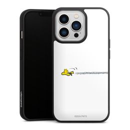 DeinDesign iPhone 13 Pro Handy Premium Silikon H&uuml;lle Handyh&uuml;lle schwarz Case Peanuts Official Licensed Product Children Silikon Premium Case