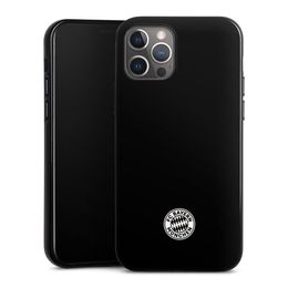 DeinDesign iPhone 12 Pro Handy Silikon H&uuml;lle Case schwarz Handyh&uuml;lle Official Licensed Product Fc Bayern M&uuml;nchen Fcb