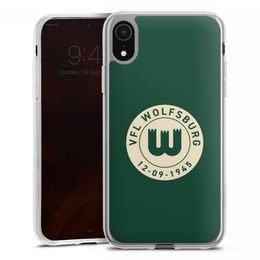 DeinDesign iPhone Xr Handy Silikon H&uuml;lle Case transparent Handyh&uuml;lle 80 Jahre Vfl Wolfsburg Official Licensed Product Silikon Case