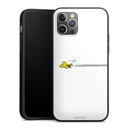 DeinDesign iPhone 12 Pro Handy Premium Silikon H&uuml;lle Handyh&uuml;lle schwarz Case Peanuts Official Licensed Product Children Silikon Premium Case
