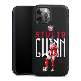 DeinDesign iPhone 12 Pro Handy Panzer Handyh&uuml;lle robuste Outdoor H&uuml;lle Schutzh&uuml;lle matt Fc Bayern M&uuml;nchen Official Licensed Product Giulia Gwinn Tough Case
