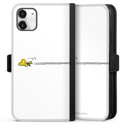DeinDesign iPhone 11 Handy Klapph&uuml;lle Handyh&uuml;lle aus Kunst Leder schwarz Flip Case Peanuts Official Licensed Product Children Sideflip mit Lasche