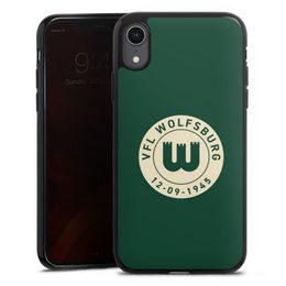 DeinDesign iPhone Xr Handy Silikon H&uuml;lle Case schwarz Handyh&uuml;lle 80 Jahre Vfl Wolfsburg Official Licensed Product