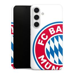 DeinDesign Galaxy S24 Handy Premium Case Smartphone Handyh&uuml;lle Schutzh&uuml;lle gl&auml;nzend Logo Fc Bayern M&uuml;nchen Fcb Premium Case