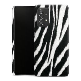 DeinDesign Galaxy A52s 5G Handy Premium Case Smartphone Handyh&uuml;lle Schutzh&uuml;lle matt Zebra Fur Muster Premium Case