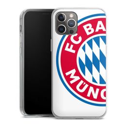 DeinDesign iPhone 12 Pro Max Handy Silikon H&uuml;lle Case transparent Handyh&uuml;lle Logo Fc Bayern M&uuml;nchen Fcb Silikon Case