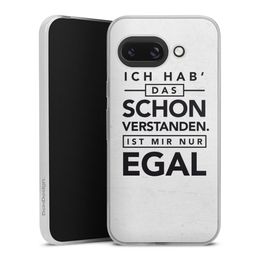 DeinDesign Google Pixel 9a Handy Slim Case Silikon Handyh&uuml;lle transparent H&uuml;lle extra d&uuml;nn Spruch Sayings Statement Silikon Slim Case