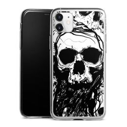 DeinDesign iPhone 11 Handy Slim Case Silikon Handyh&uuml;lle transparent H&uuml;lle extra d&uuml;nn Skulls Totenkopf Halloween Silikon Slim Case