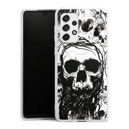 DeinDesign Galaxy A33 5G Handy Silikon H&uuml;lle Case transparent Handyh&uuml;lle Halloween Totenkopf Skulls Silikon Case