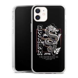 DeinDesign iPhone 12 mini Handy Silikon H&uuml;lle Case transparent Handyh&uuml;lle Japan Ocean Dragon Silikon Case