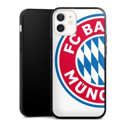 DeinDesign iPhone 12 mini Handy Slim Case extra d&uuml;nn Silikon Handyh&uuml;lle schwarz H&uuml;lle Logo Fc Bayern M&uuml;nchen Fcb Silikon Slim Case