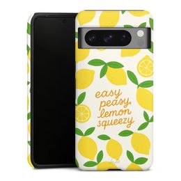 DeinDesign Google Pixel 8 Pro Handy Panzer Handyh&uuml;lle robuste Outdoor H&uuml;lle Schutzh&uuml;lle matt Spruch Statement Lemon Tough Case