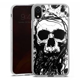 DeinDesign iPhone Xr Handy Silikon H&uuml;lle Case transparent Handyh&uuml;lle Totenkopf Skulls Halloween Silikon Case