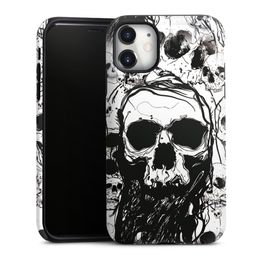 DeinDesign iPhone 11 Handy Panzer Handyh&uuml;lle robuste Outdoor H&uuml;lle Schutzh&uuml;lle gl&auml;nzend Halloween Totenkopf Skulls Tough Case