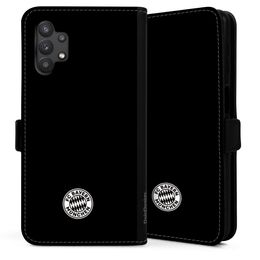 DeinDesign Galaxy A32 5G Handy Klapph&uuml;lle Handyh&uuml;lle aus Kunst Leder schwarz Flip Case Fc Bayern M&uuml;nchen Fcb Official Licensed Product Sideflip mit langer Lasche