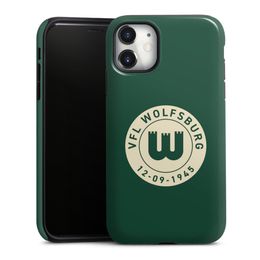 DeinDesign iPhone 11 Handy Panzer Handyh&uuml;lle robuste Outdoor H&uuml;lle Schutzh&uuml;lle gl&auml;nzend Vfl Wolfsburg Official Licensed Product 80 Jahre Tough Case