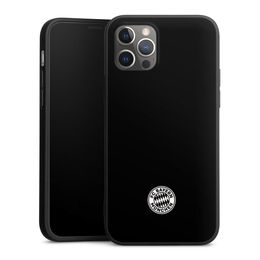 DeinDesign iPhone 12 Pro Handy Premium Silikon H&uuml;lle Handyh&uuml;lle schwarz Case Official Licensed Product Fcb Fc Bayern M&uuml;nchen Silikon Premium Case